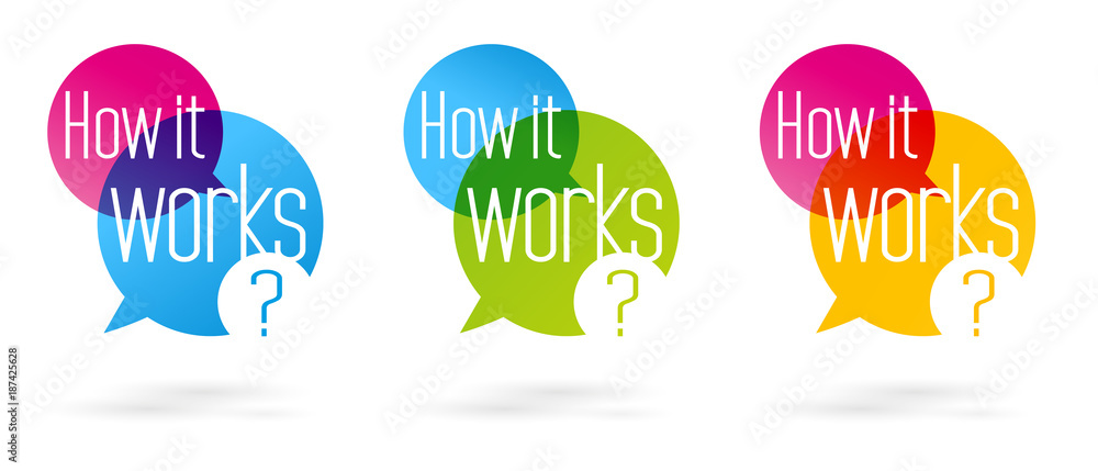 How it works Stock Vector | Adobe Stock