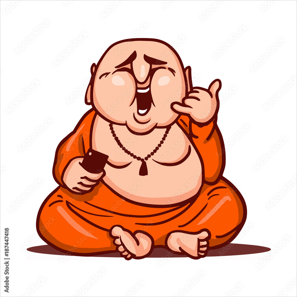 Funny Buddha Cartoon