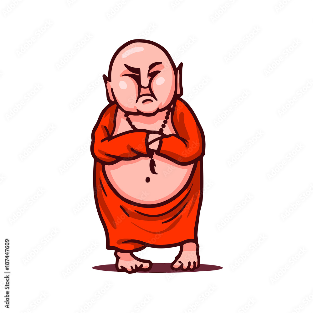 Cartoon vector illustration. Street art work or sticker with funny ...