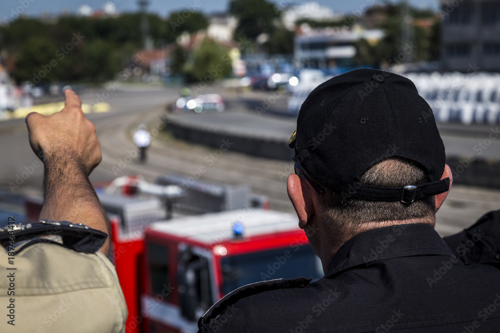 Chief shows the commander how it goes and what happens with the ...