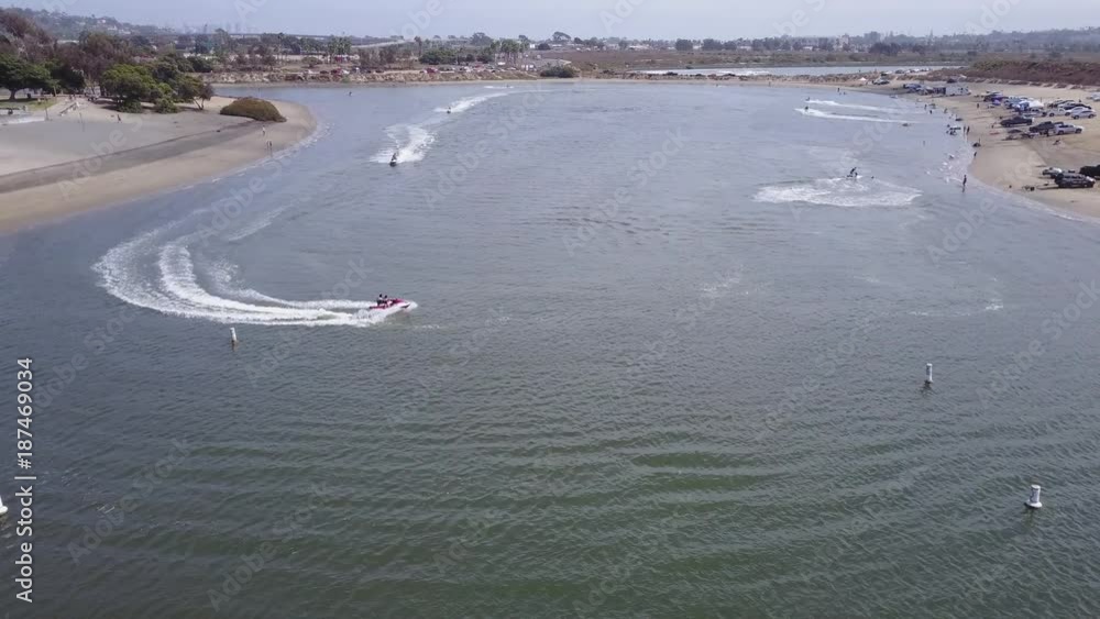 San Diego - Fiesta Island Jet Ski - Drone Video Aerial Video of Fiesta ...