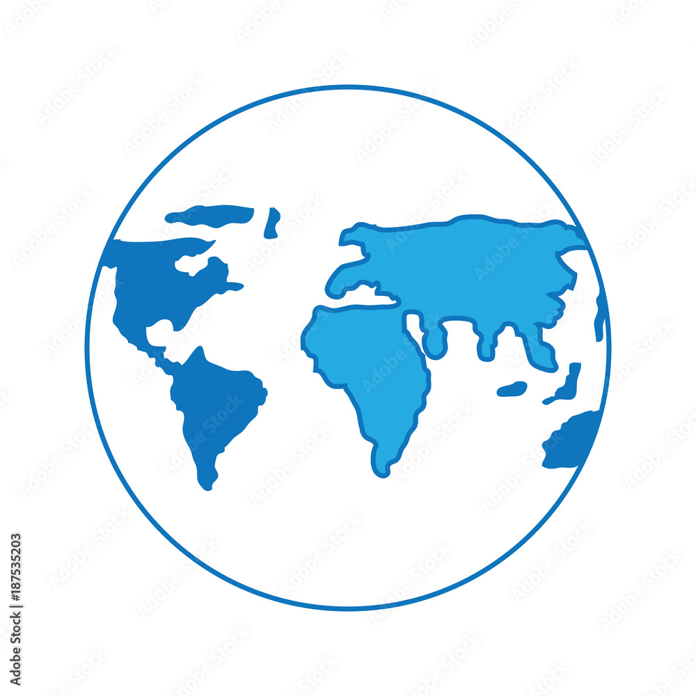 world map sphere icon Stock Vector | Adobe Stock