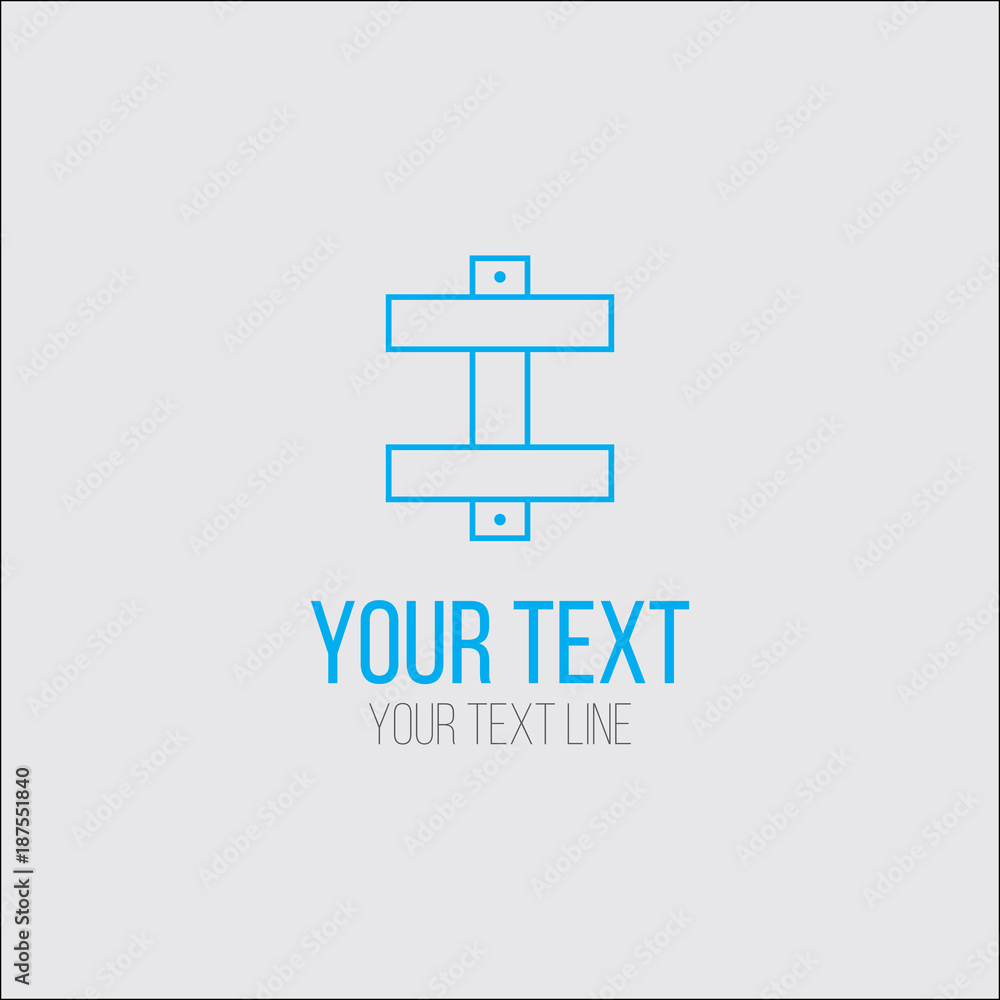 rail company logo design, template logo design, rail logo design Stock ...