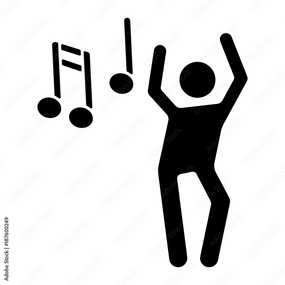 Party Icon - Tanzen Stock-Vektorgrafik | Adobe Stock