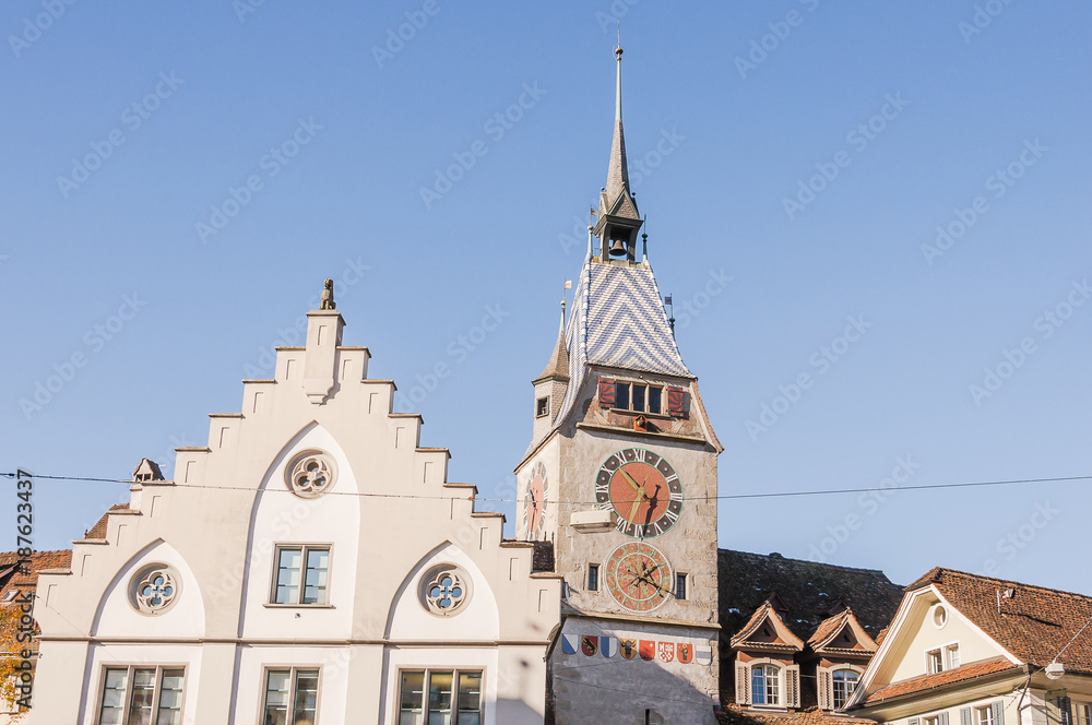 Stadt Zug, Stadt, Zug, Altstadt, Zuger Altstadt, Zytturm, Turm ...