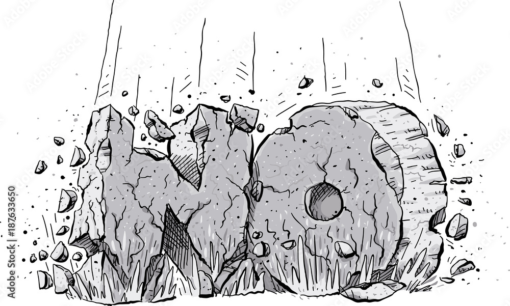 Cracked Stone Impact