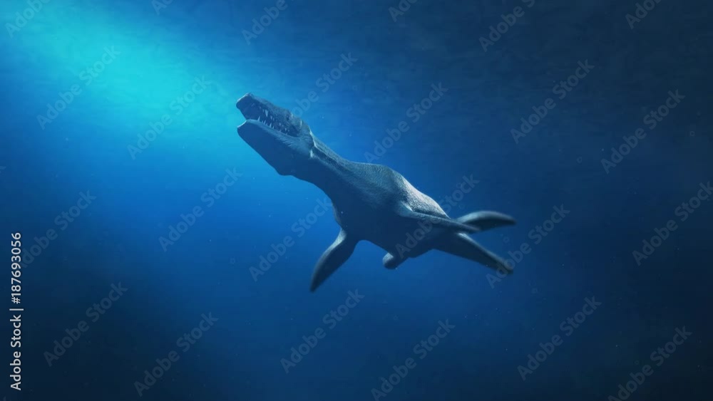 Simolestes - an extinct species of plesiosaur swims in late Jurassic ...