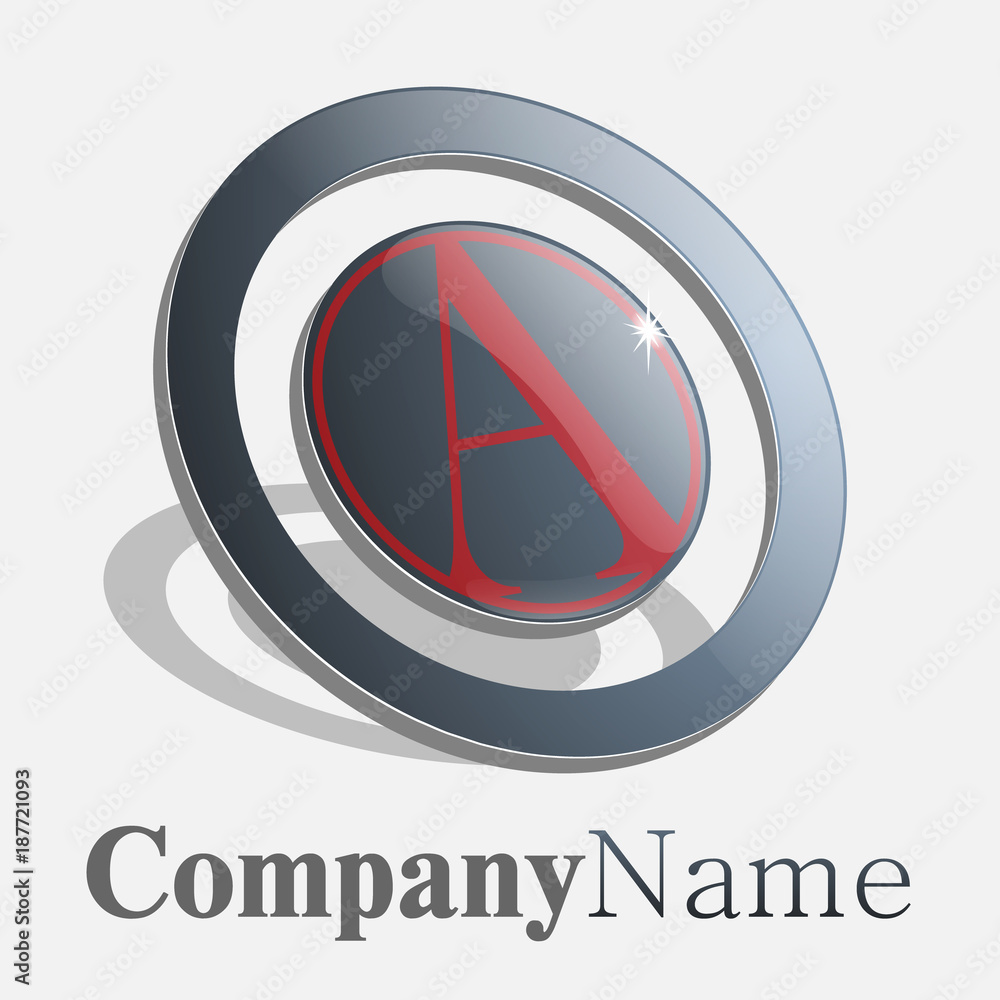 logo circle letter a Stock Vector | Adobe Stock