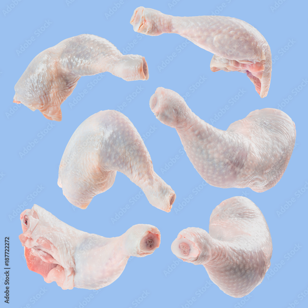 chicken legs from different angles in a single shot. 100% sharpen. foto ...