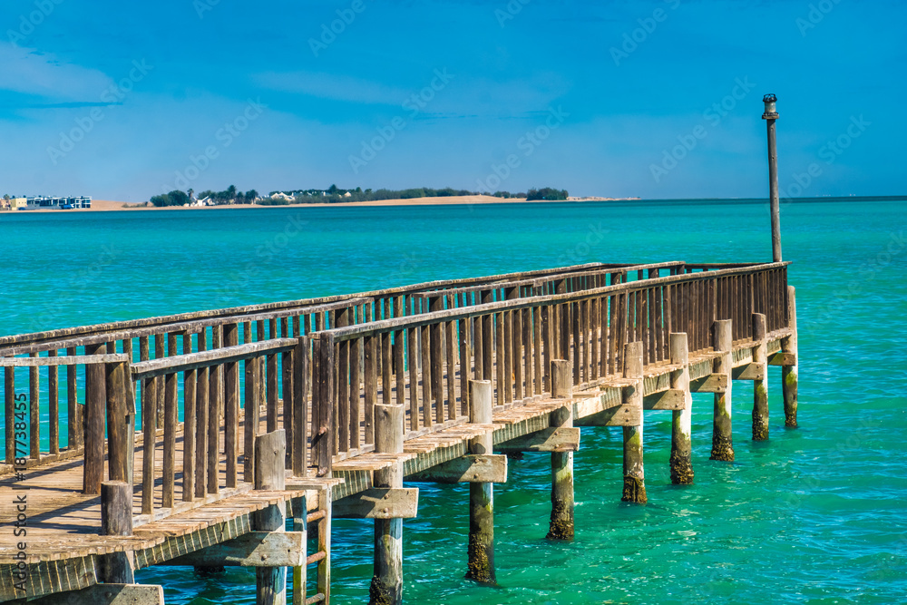 Walvis Bay (Walvisbaai, Walfischbucht, Walfischbai, Whale Bay), a ...