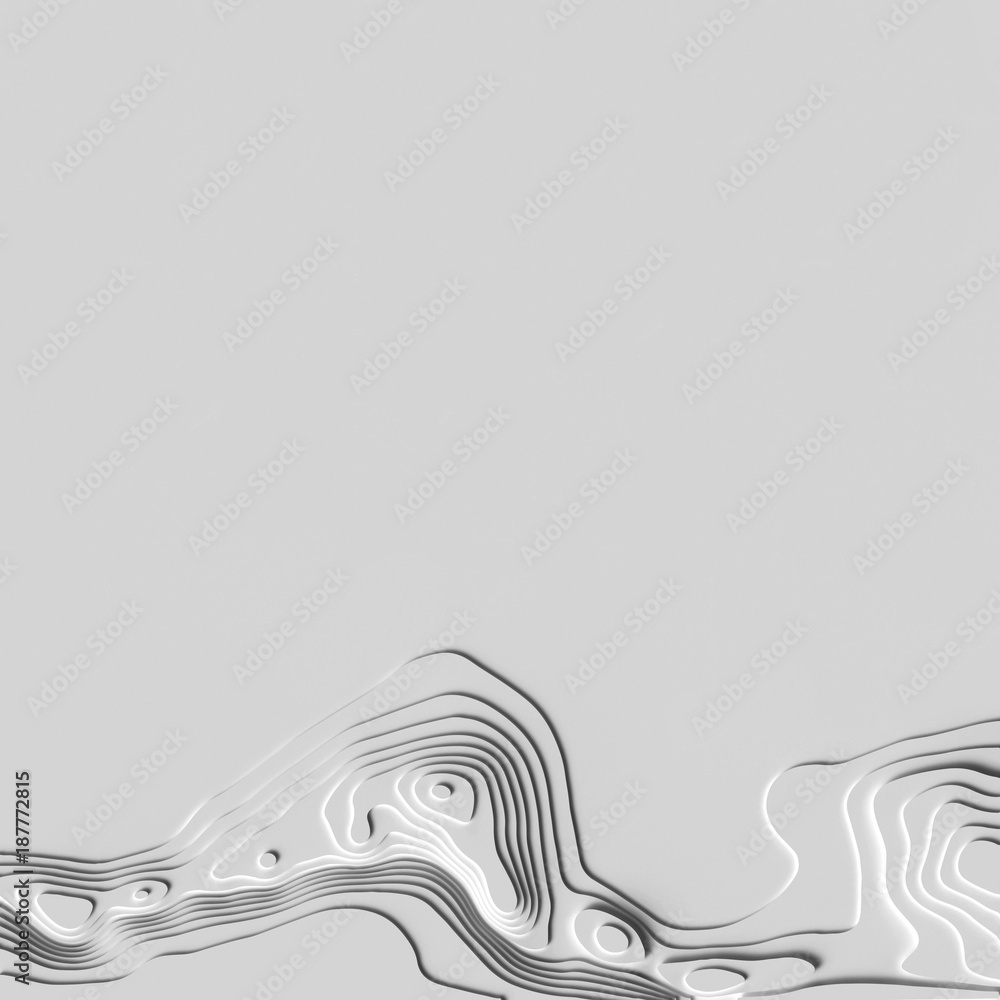 Map line of topography. Rendering abstract topographic map concept with ...