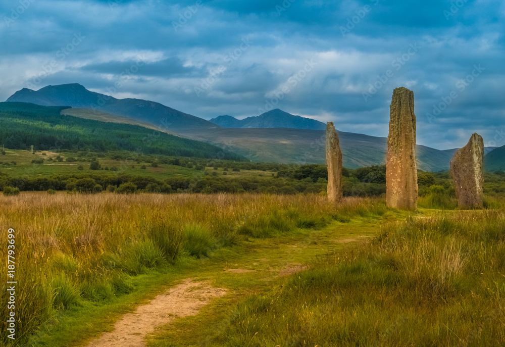 Machrie Moor Stone Circles, collective name for six Neolithic stone ...