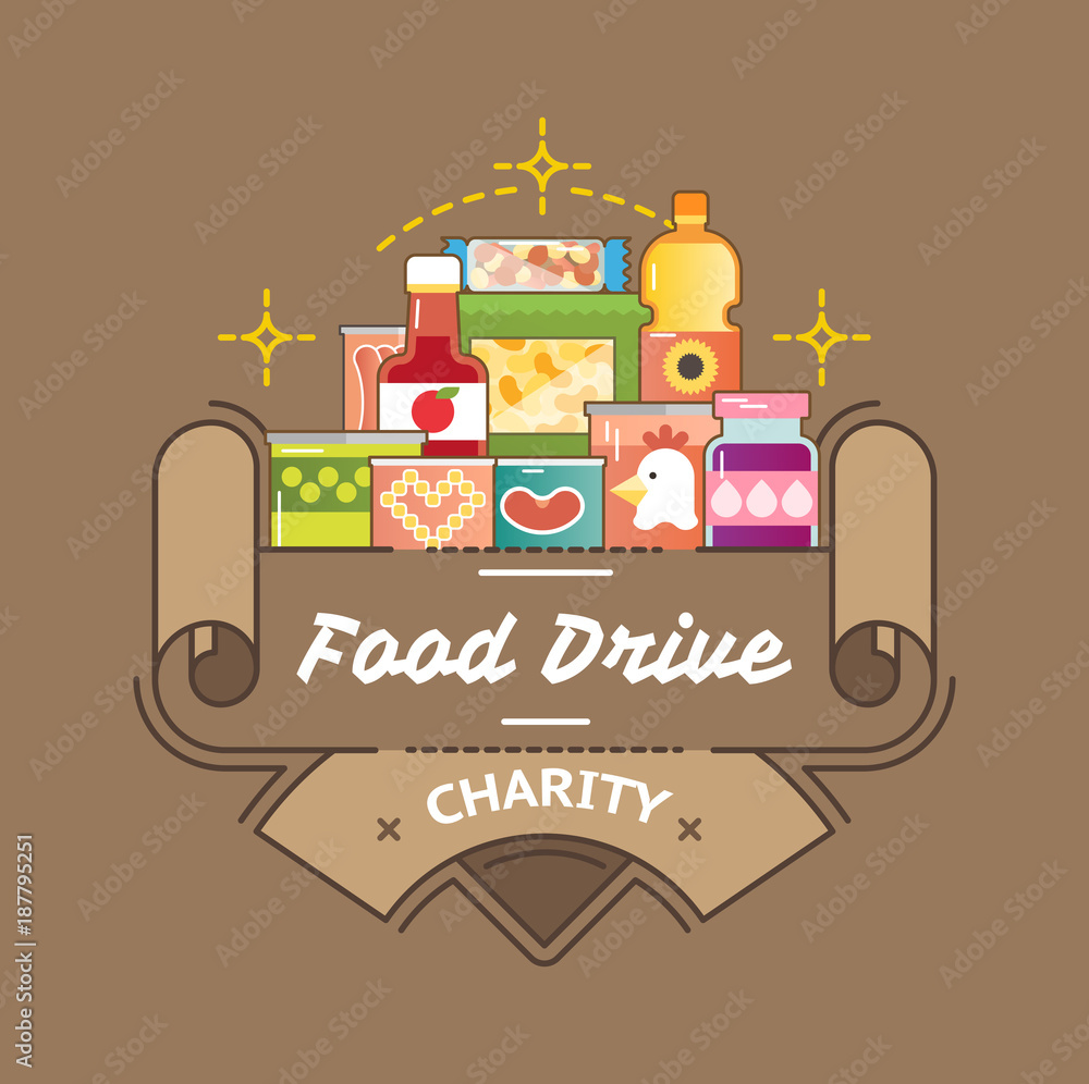 Canned Food Drive Logo