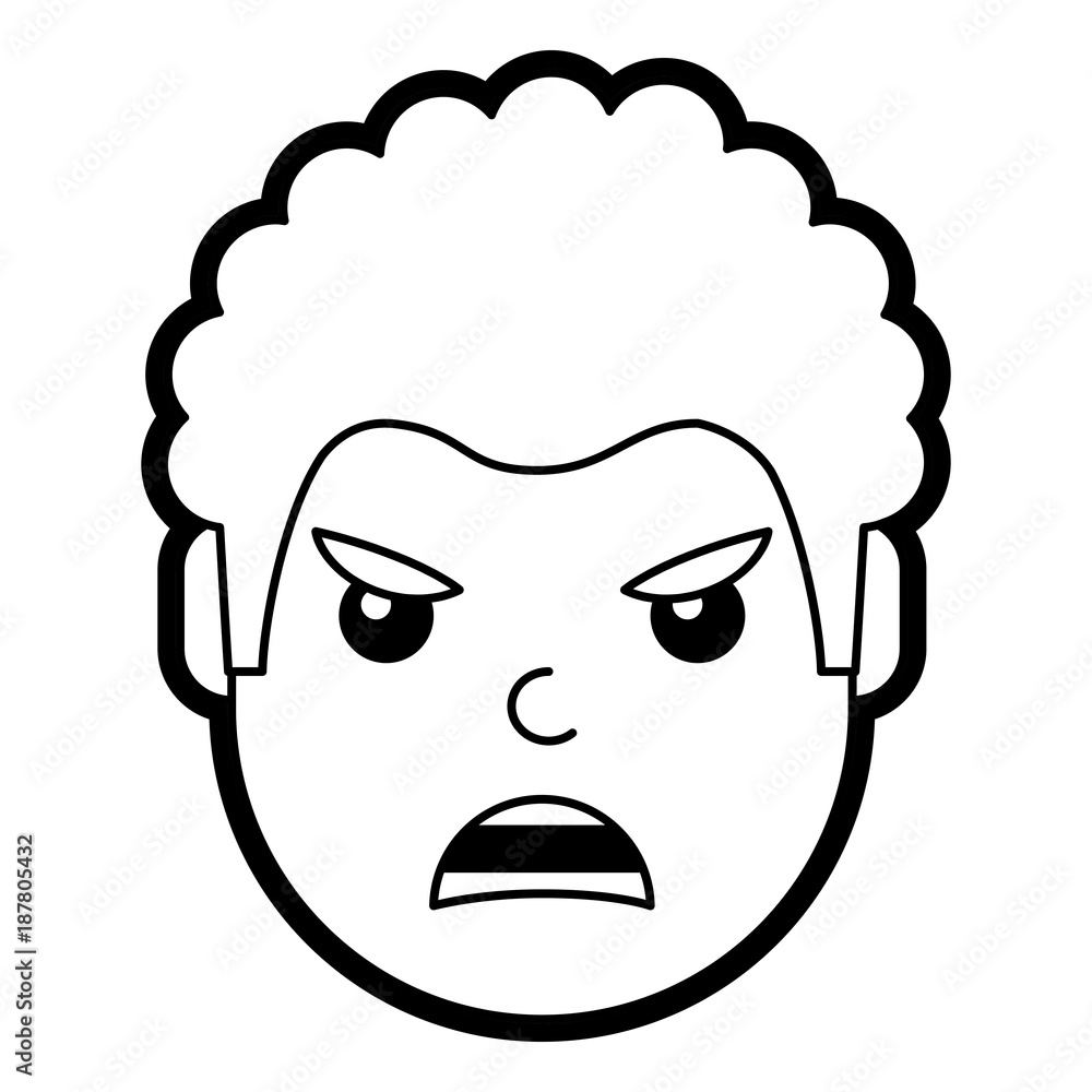 Angry Expression Clipart