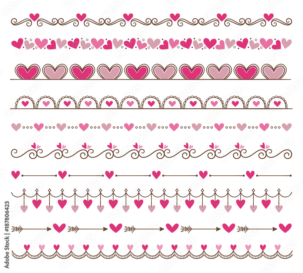 Valentines Day Page Border