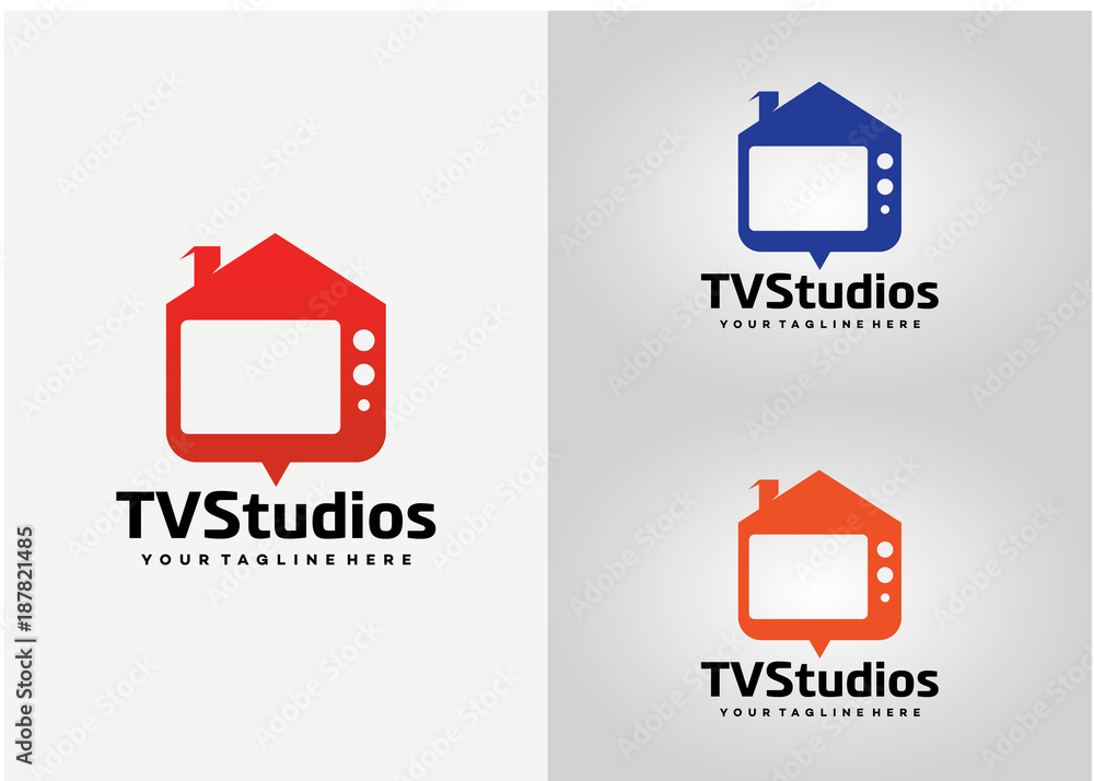 TV Studio Logo Template Design Vector, Emblem, Design Concept, Creative ...