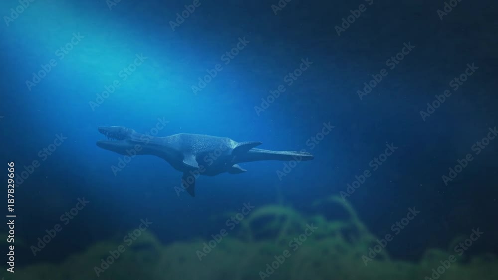 Simolestes - an extinct species of plesiosaur swims in late Jurassic ...
