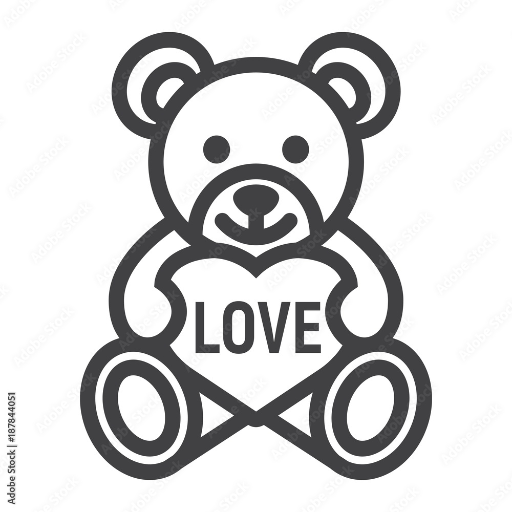 Vector Teddy Bears Stencils