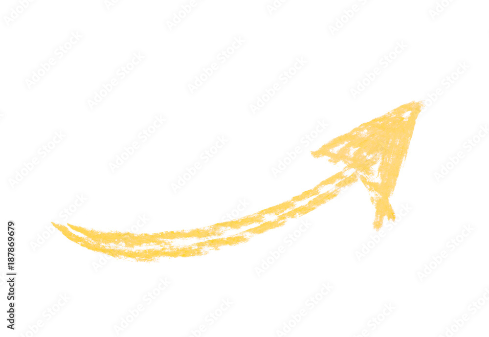 Hand drawn arrow symbol isolated Stock Illustration | Adobe Stock
