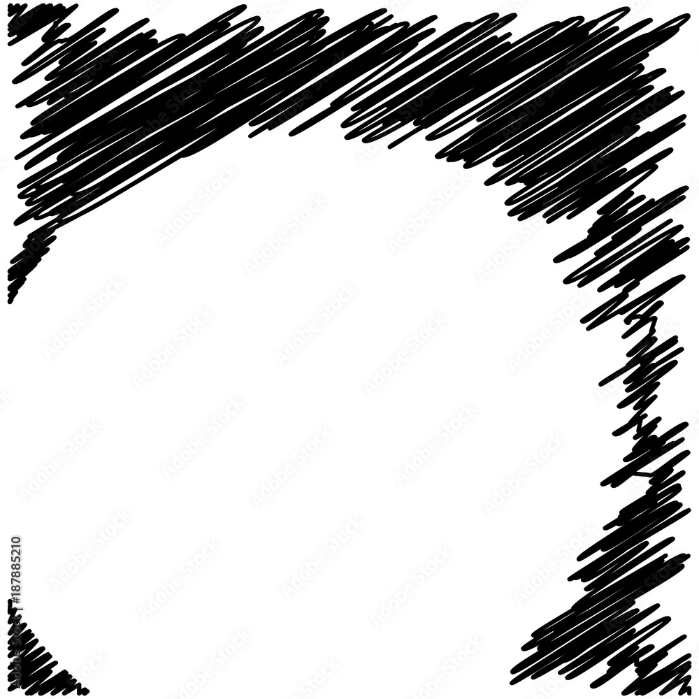 Grunge Black Ink Border Frame Background Stock Vector | Adobe Stock