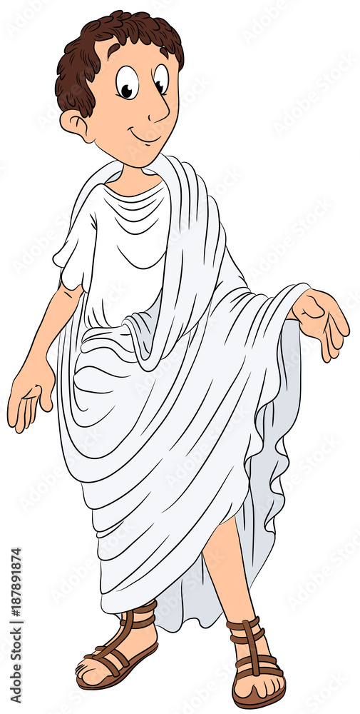 Römer mit Toga - Vektor-Illustration Stock Vector | Adobe Stock