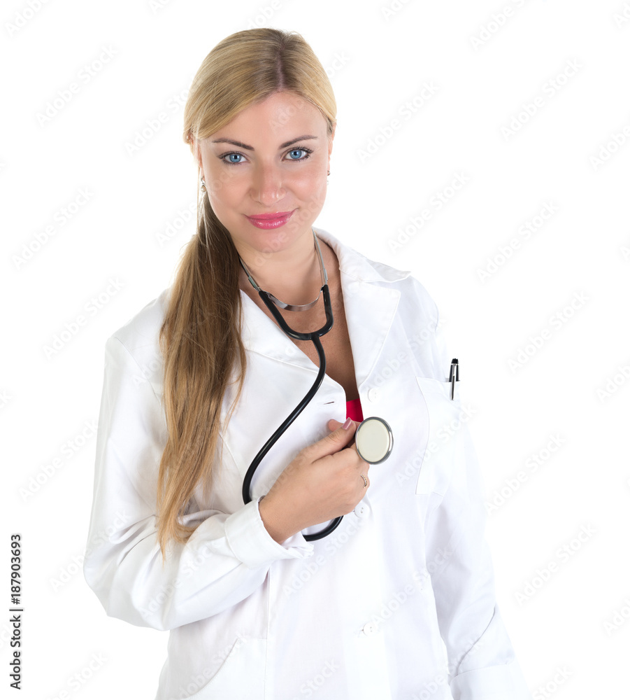 female blonde doctor Stock Photo | Adobe Stock
