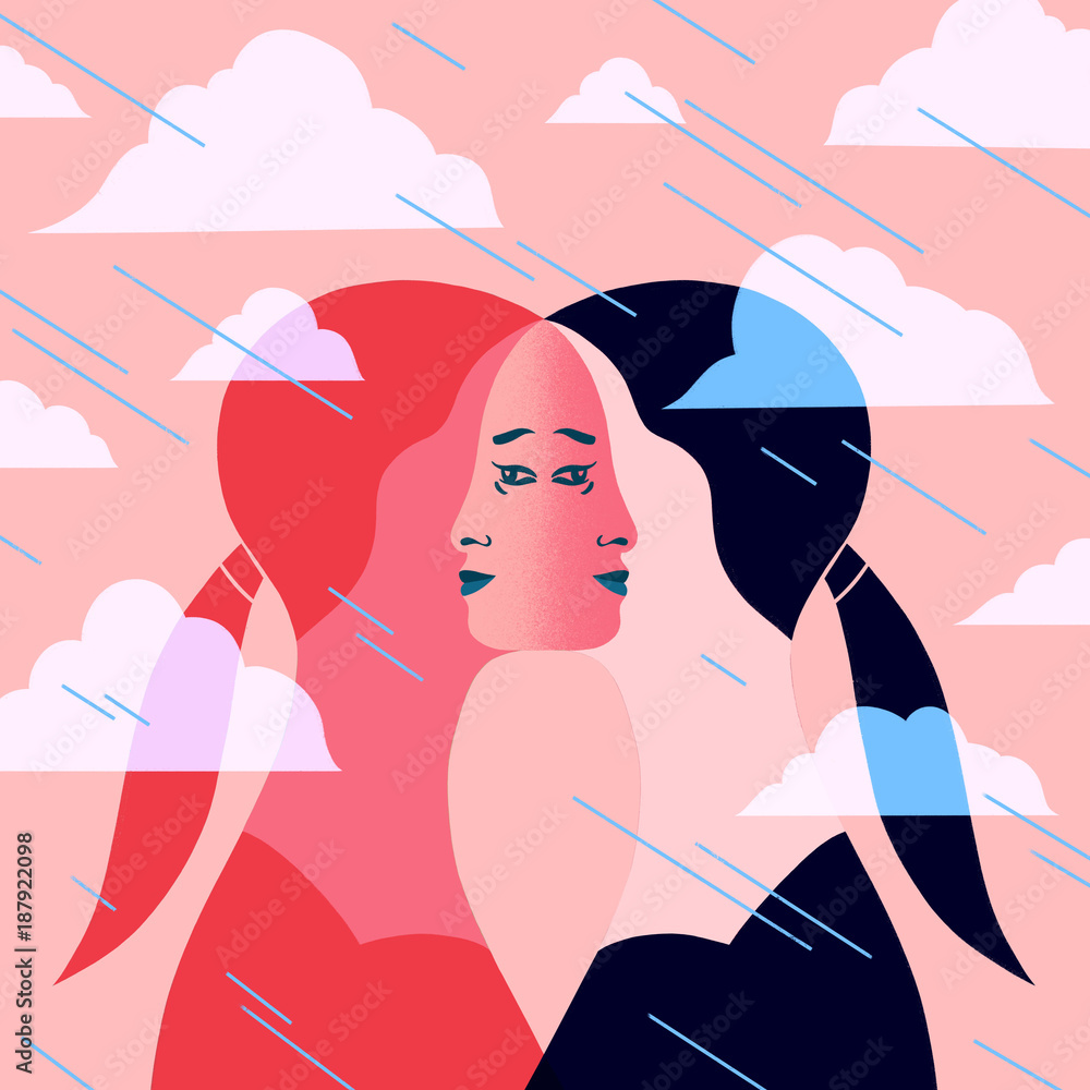 Reflection Stock Illustration | Adobe Stock