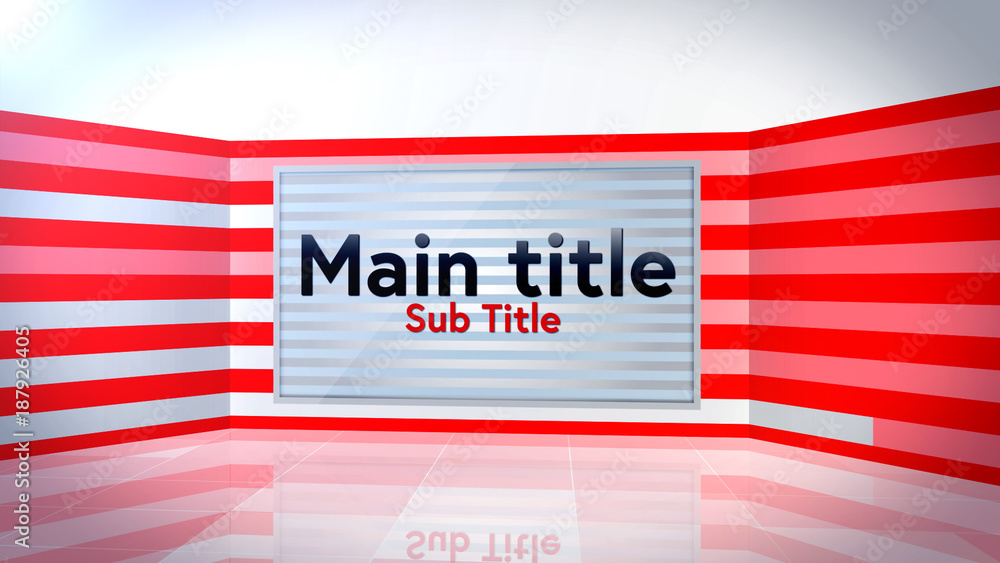 Animating Red Lines Title Stock Template | Adobe Stock