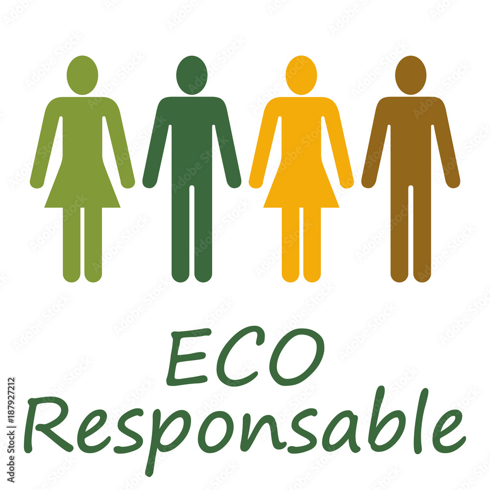 Logo eco responsable. Stock Vector | Adobe Stock