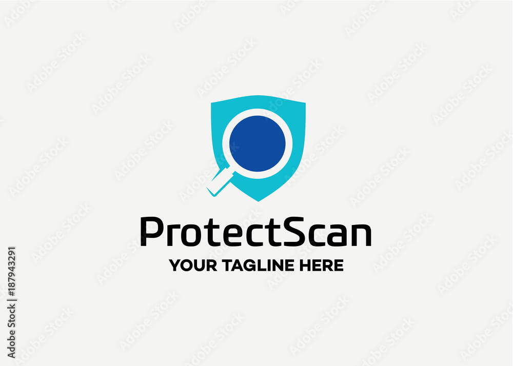 Protect Scan Logo Template Design Vector, Emblem, Design Concept ...