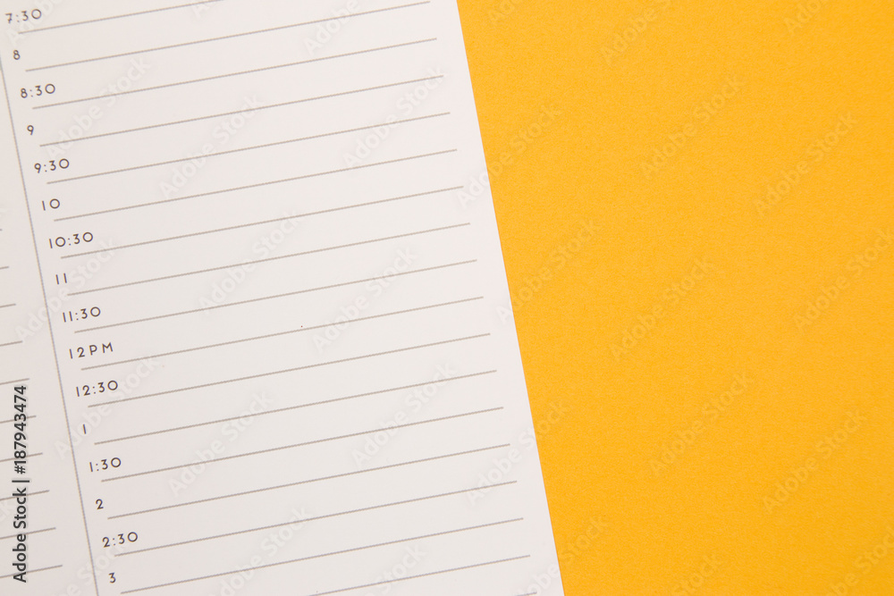 Simple Calendar with Blank Space to Write Stock Photo | Adobe Stock