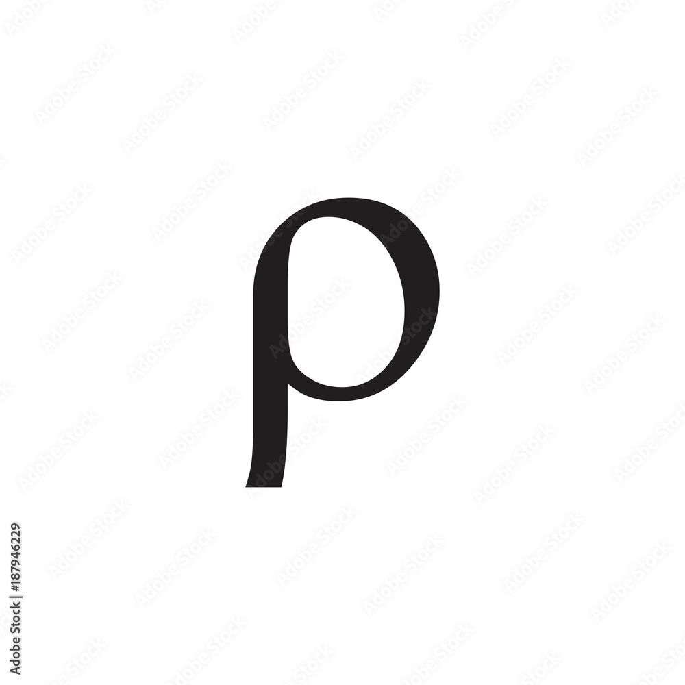 greek alphabeth letter phi logo vector Stock Vector | Adobe Stock
