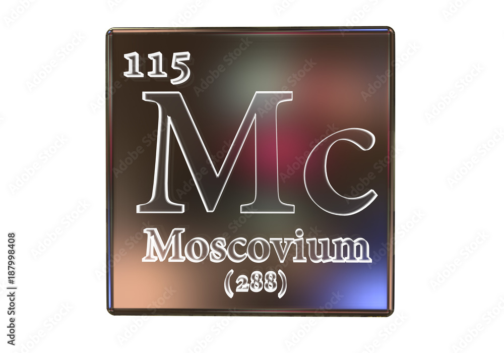 Moscovium, Mc, a recently discovered synthetic chemical element ...