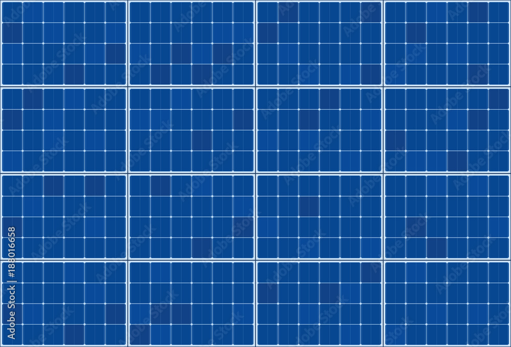 Solar thermal collector - flat plate system - vector illustration of ...