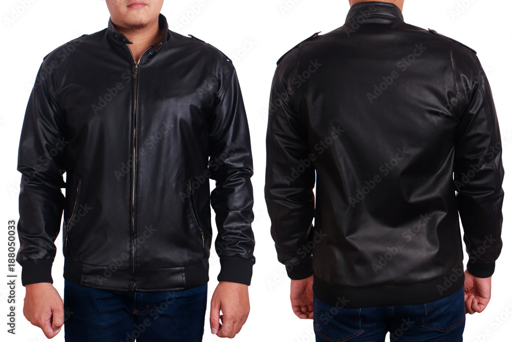 Black Leather Jacket Mockup Template Stock Photo | Adobe Stock