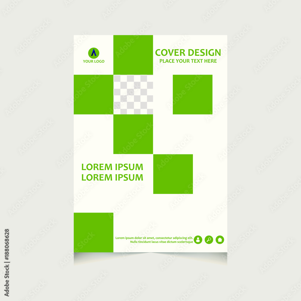 Annual report, flyer, presentation, brochure. Front page, book cover ...