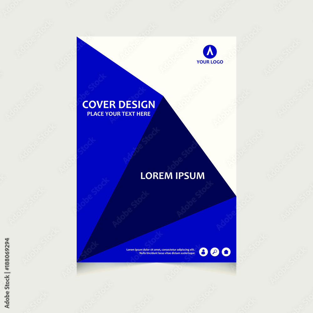 Annual report, flyer, presentation, brochure. Front page, book cover ...