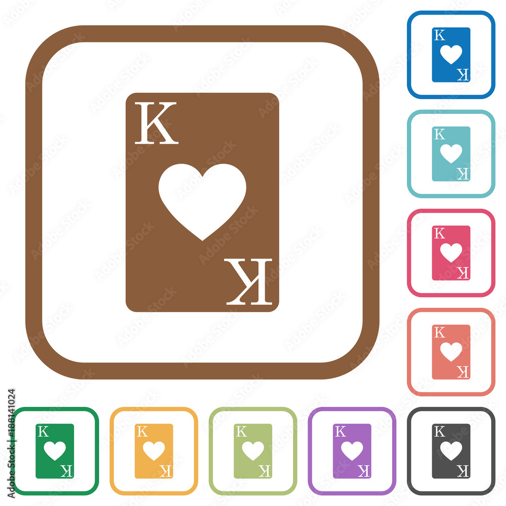 Simple King Of Hearts Card