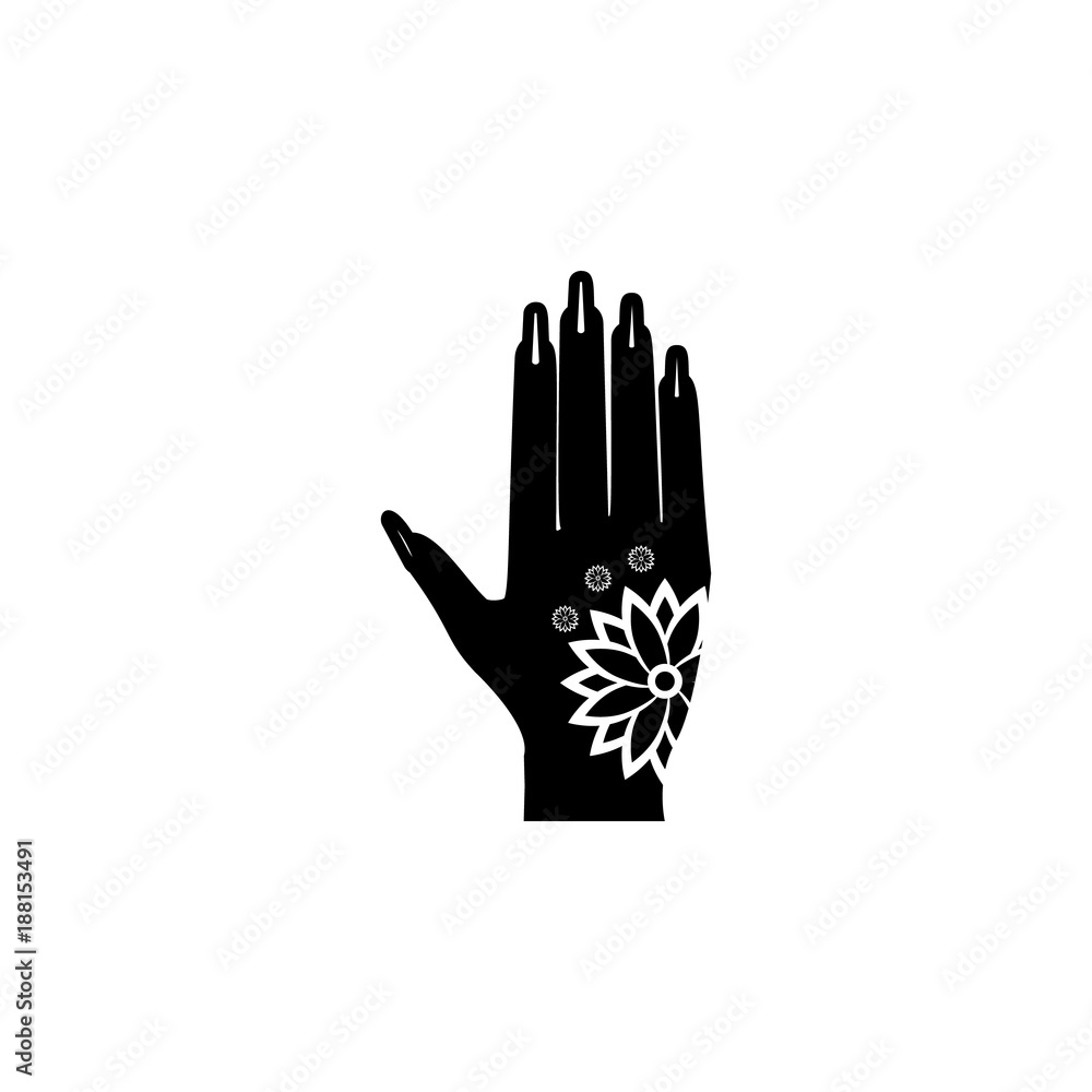mehendi icon. Elements of Indian Culture icon. Premium quality graphic ...