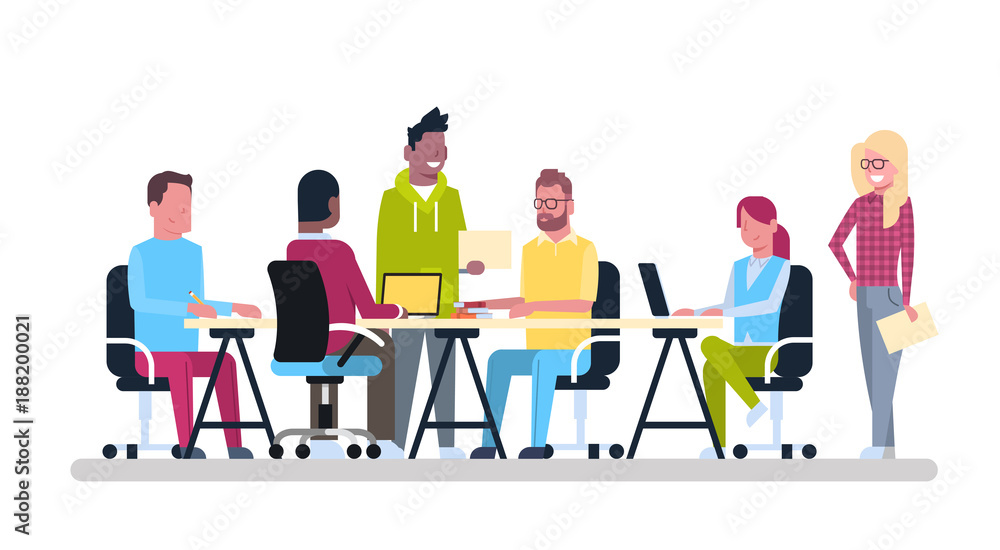 Different Races Of People Working Together