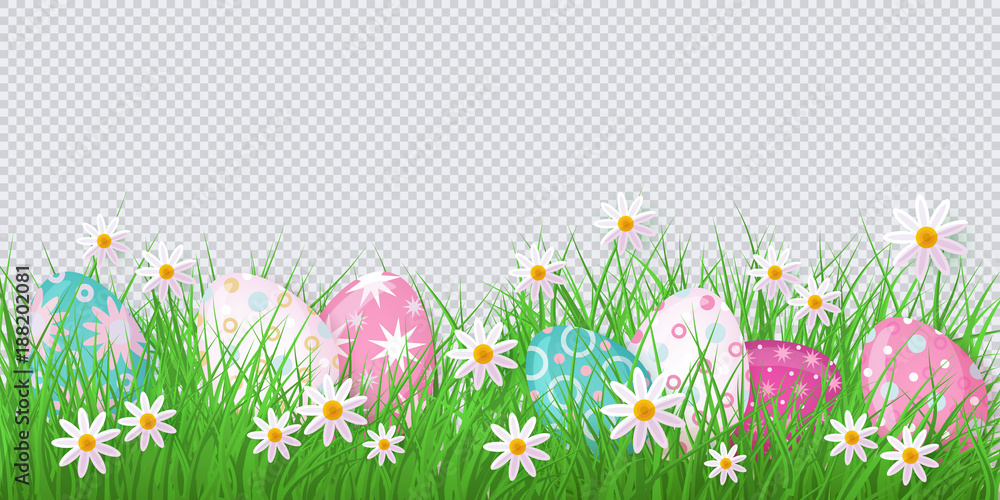 Grafika wektorowa Stock: vector easter holiday template on transparent ...