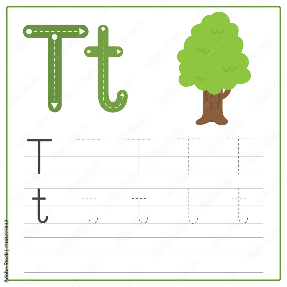 AlphabetWriting-Tt Stock Illustration | Adobe Stock