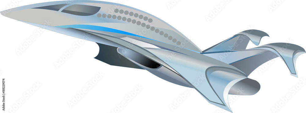 Cartoon fighter plane vector illustration isolated on white background ...