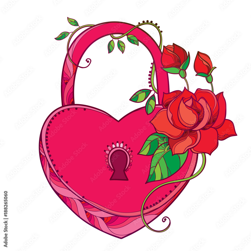 How To Draw A Heart With A Lock