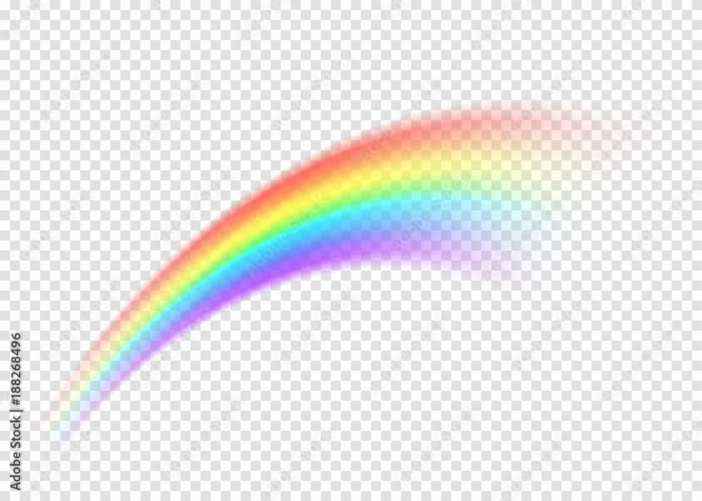 Rainbow smear isolated on transparent background Stock Vector | Adobe Stock