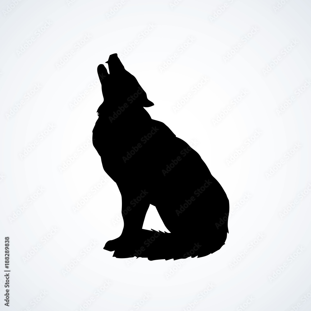 Wolf. Vector drawing Stock Vector | Adobe Stock