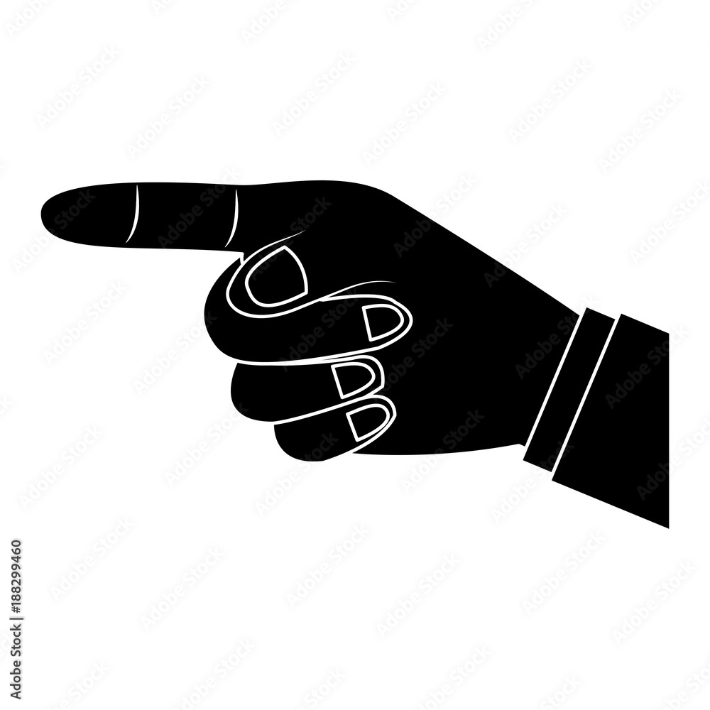 Index Finger Pointing Vector