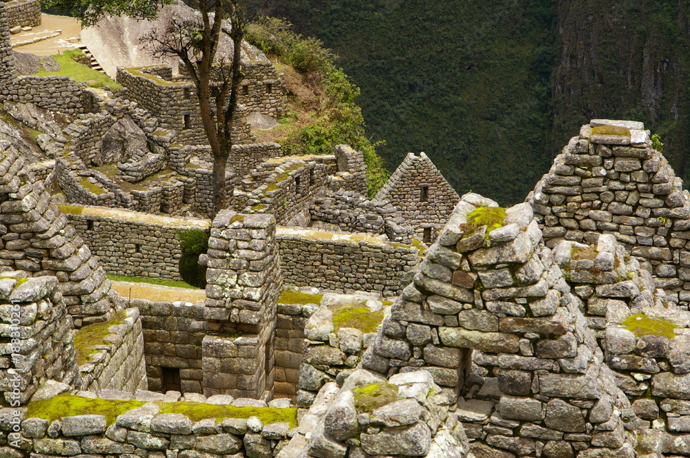 Structures of Machu Picchu Stock Photo | Adobe Stock