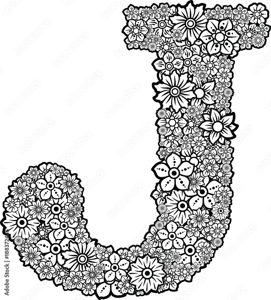Doodle Letter J