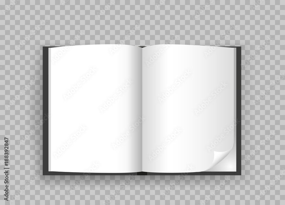 open book template transparent background Stock Vector | Adobe Stock